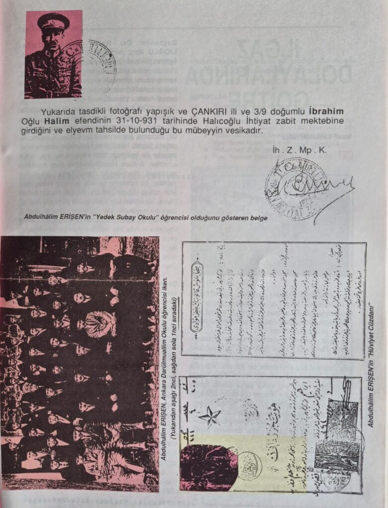 ÇANKIRILI HALİM VE SELİM BİR BÜYÜĞÜMÜZ: ABDÜLHALİM ERİŞEN